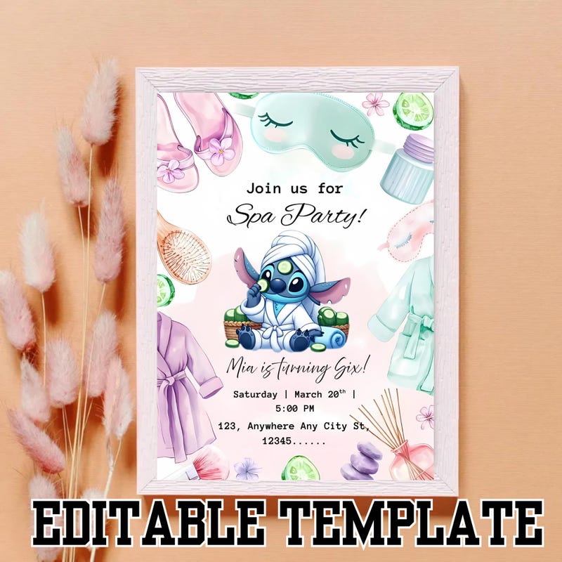 Stitch Invite Spa - Etsy