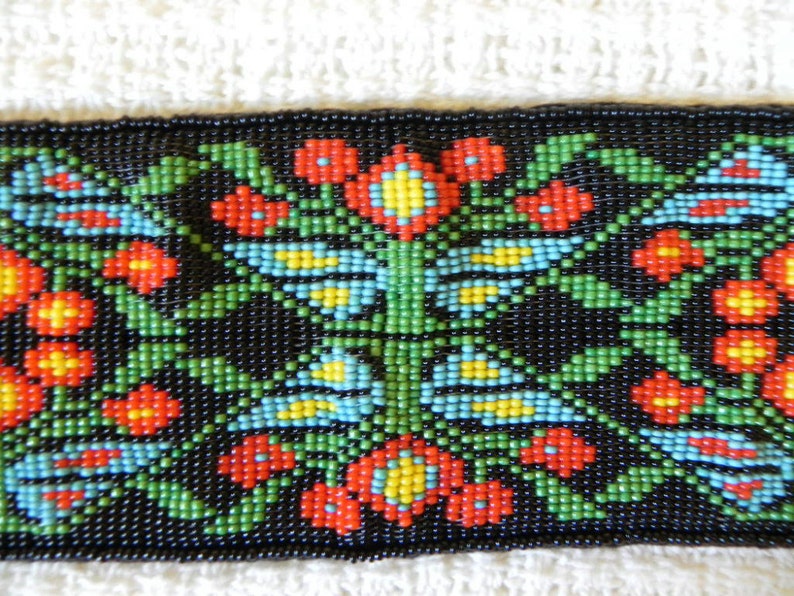 Native American Ute Floral Beaded Piece - Etsy