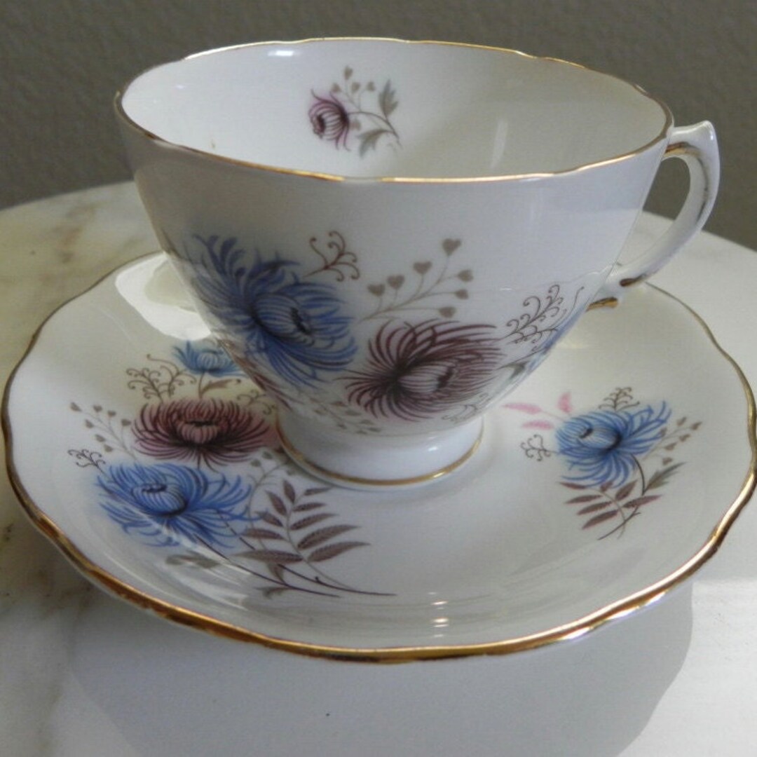 Royal Vale China Cup and Saucer - Etsy