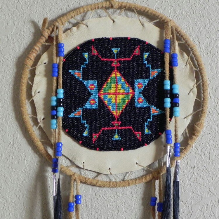 Native American Sioux Design Beaded Shield - Handmade - Etsy