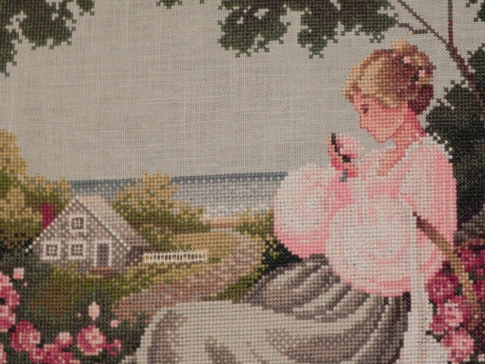 Nantucket Lady Cross Stitch Picture - Etsy