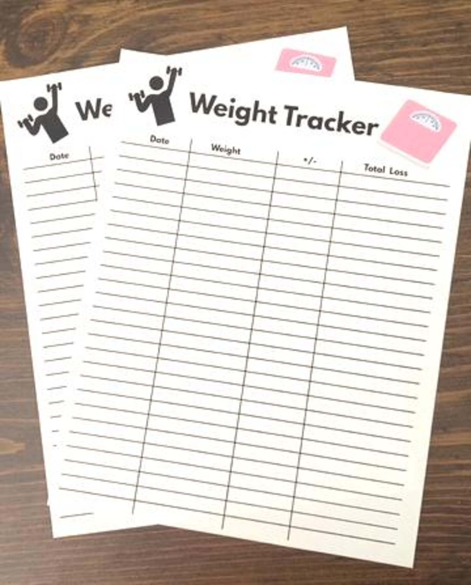 Simple Weight Tracker Digital Download - Etsy