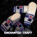 R2-D2 Slippers- Hand Knitted and Inspired by Star Wars - Etsy
