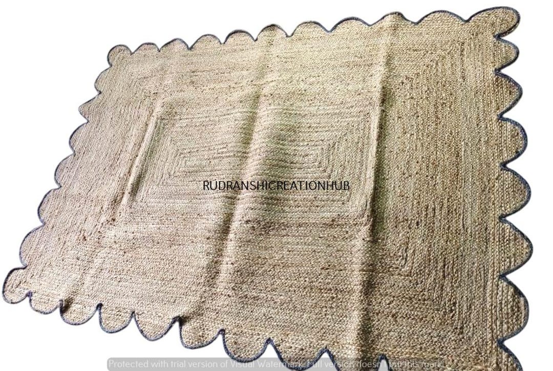 Braided Jute Rug - Natural and Beige | Farmhouse Boho Area Rug ...