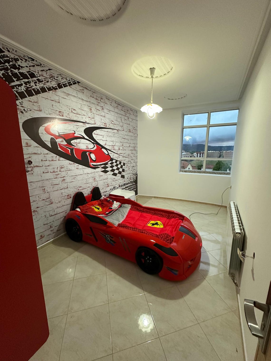 Race Car Wall Mural for Kids | Digital Download Poster | Boys Room ...