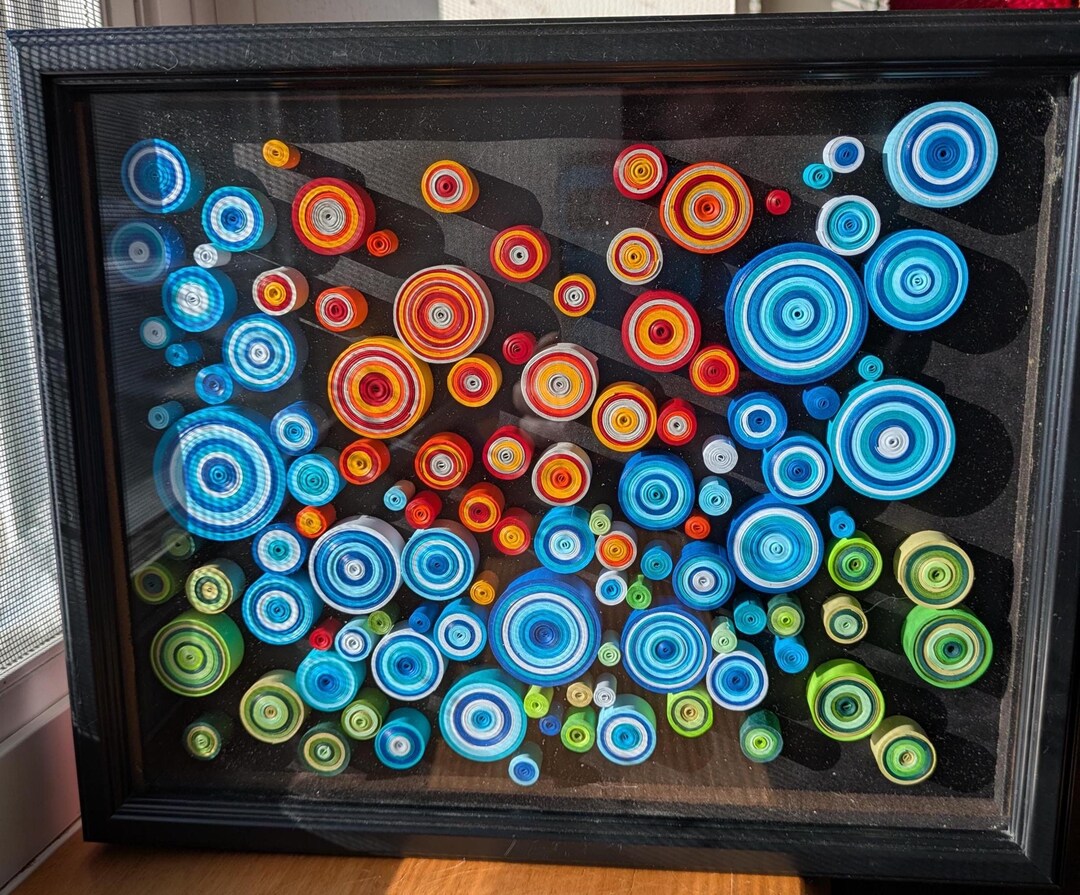 Paper Quilled Abstract Circles - Etsy