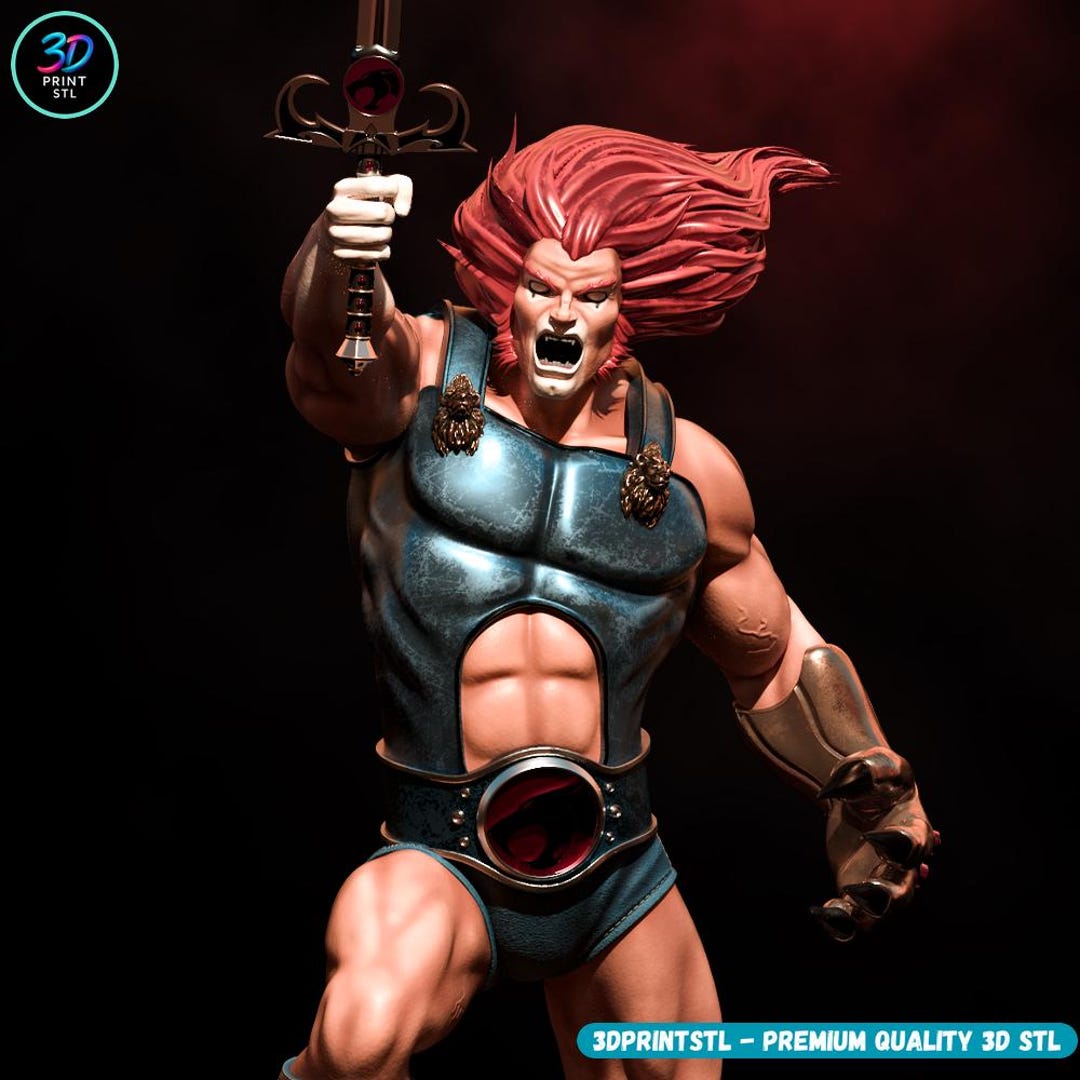 Lion-o STL 3D Print File | Thundercats 3D Printable Figurine | 80s ...