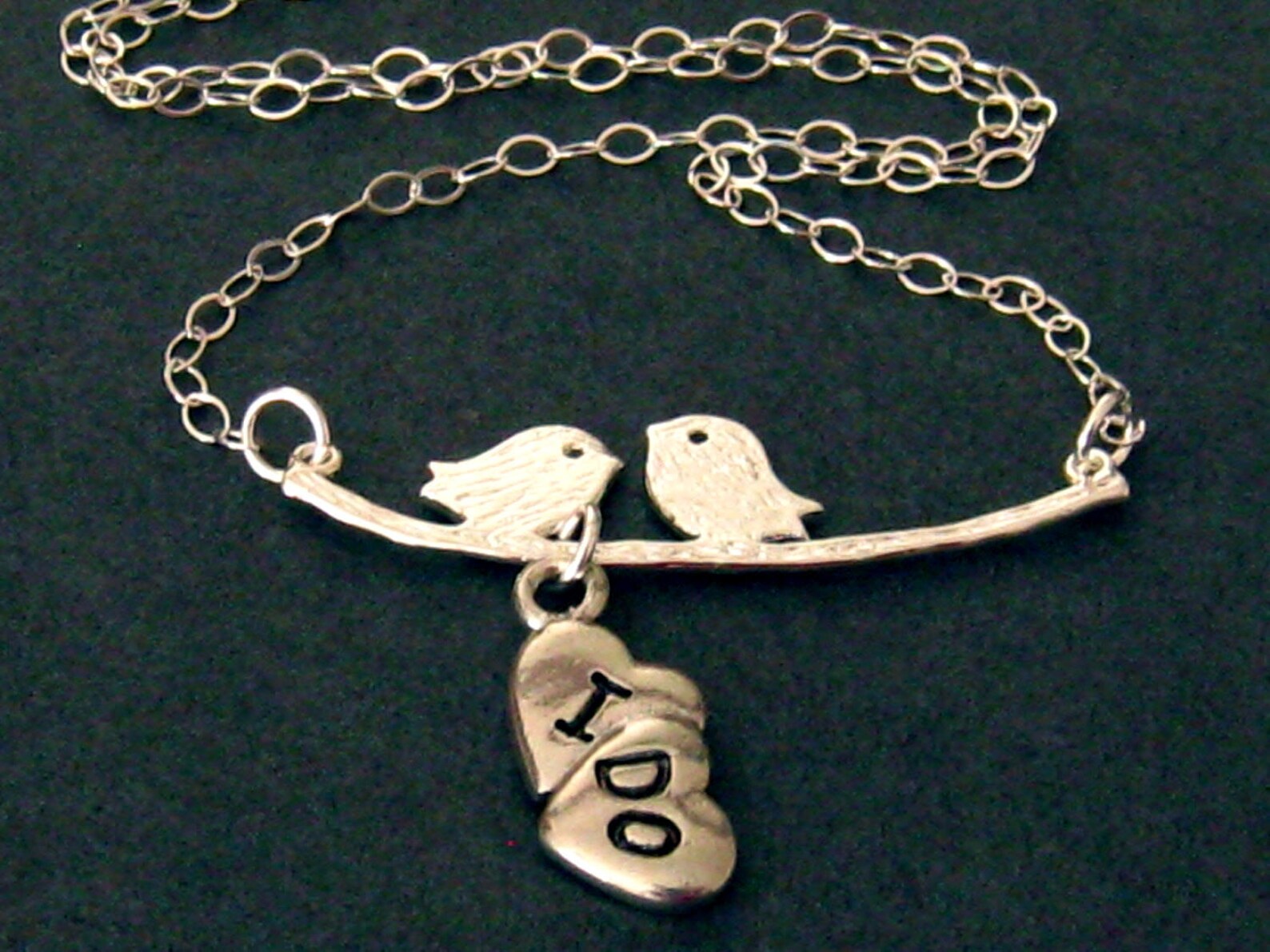 Bird Engagement Necklace Anniversary Necklace Sterling Silver | Etsy