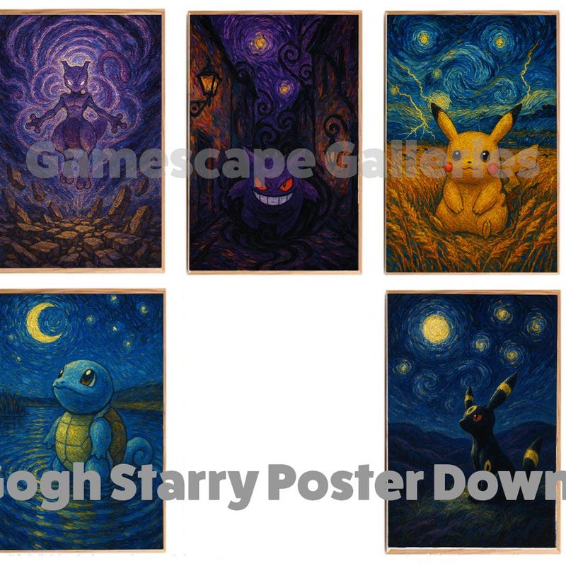 Starry night mewtwo - Etsy.de