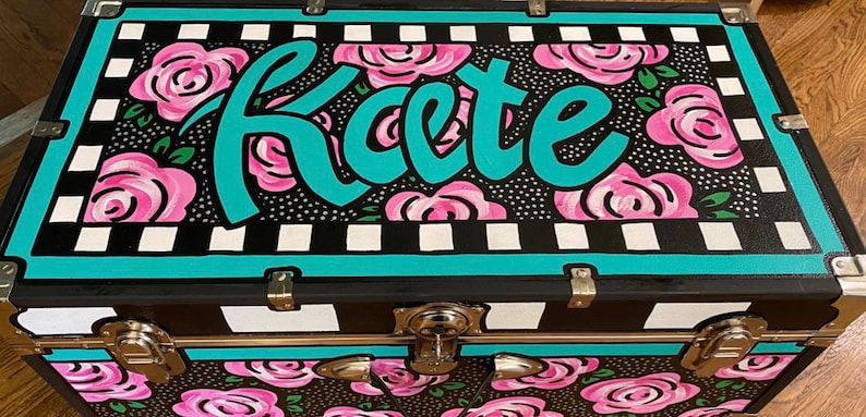 Handpainted Custom Camp Trunk - Etsy