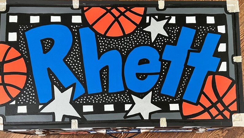 Handpainted Custom Camp Trunk - Etsy