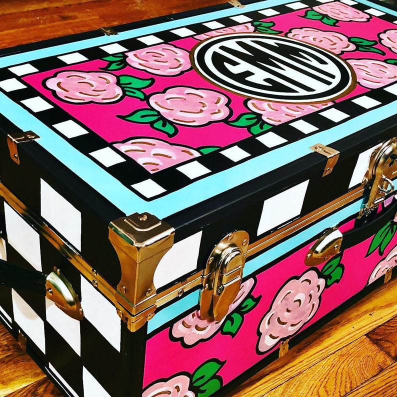 Handpainted Custom Camp Trunk - Etsy