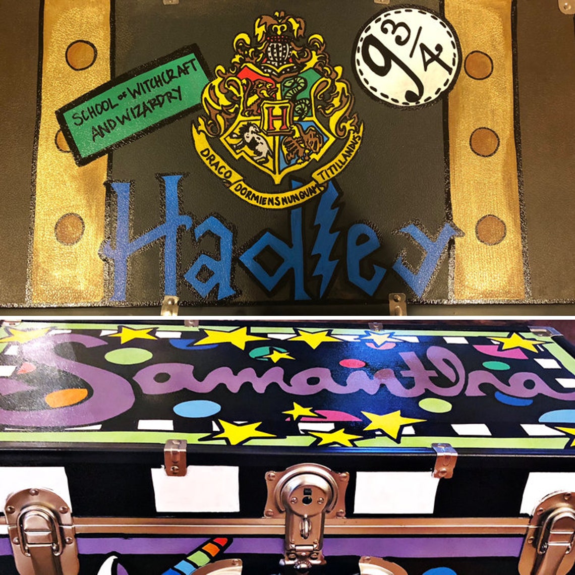 Handpainted Custom Camp Trunk | Etsy