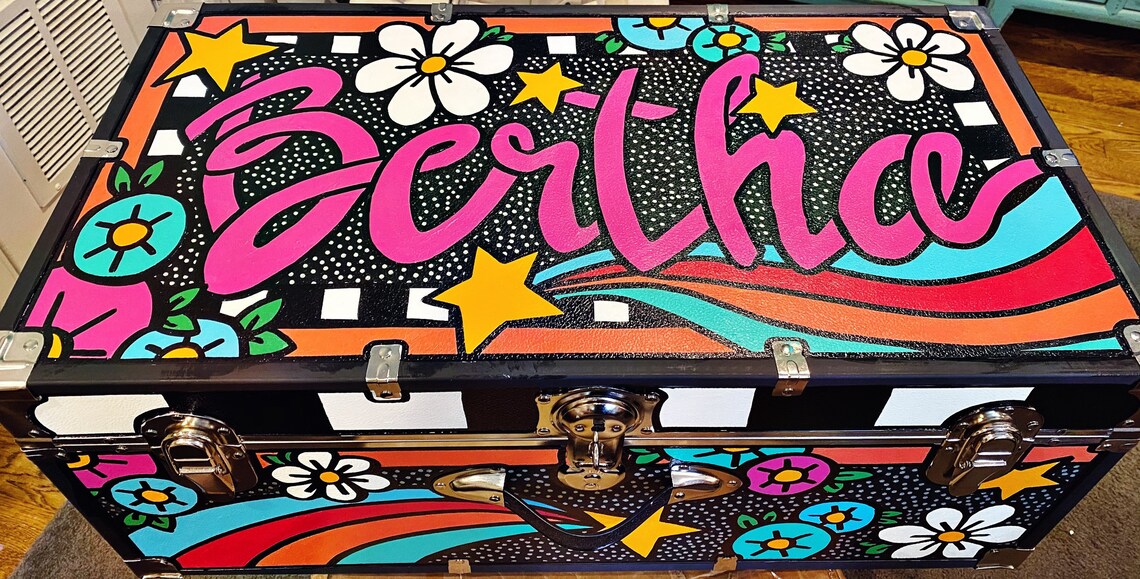Handpainted Custom Camp Trunk - Etsy