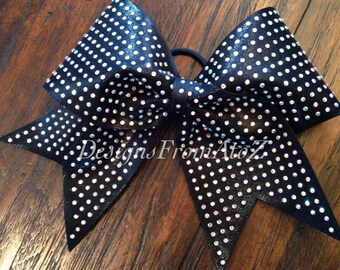 Rhinestone cheer bow | Etsy