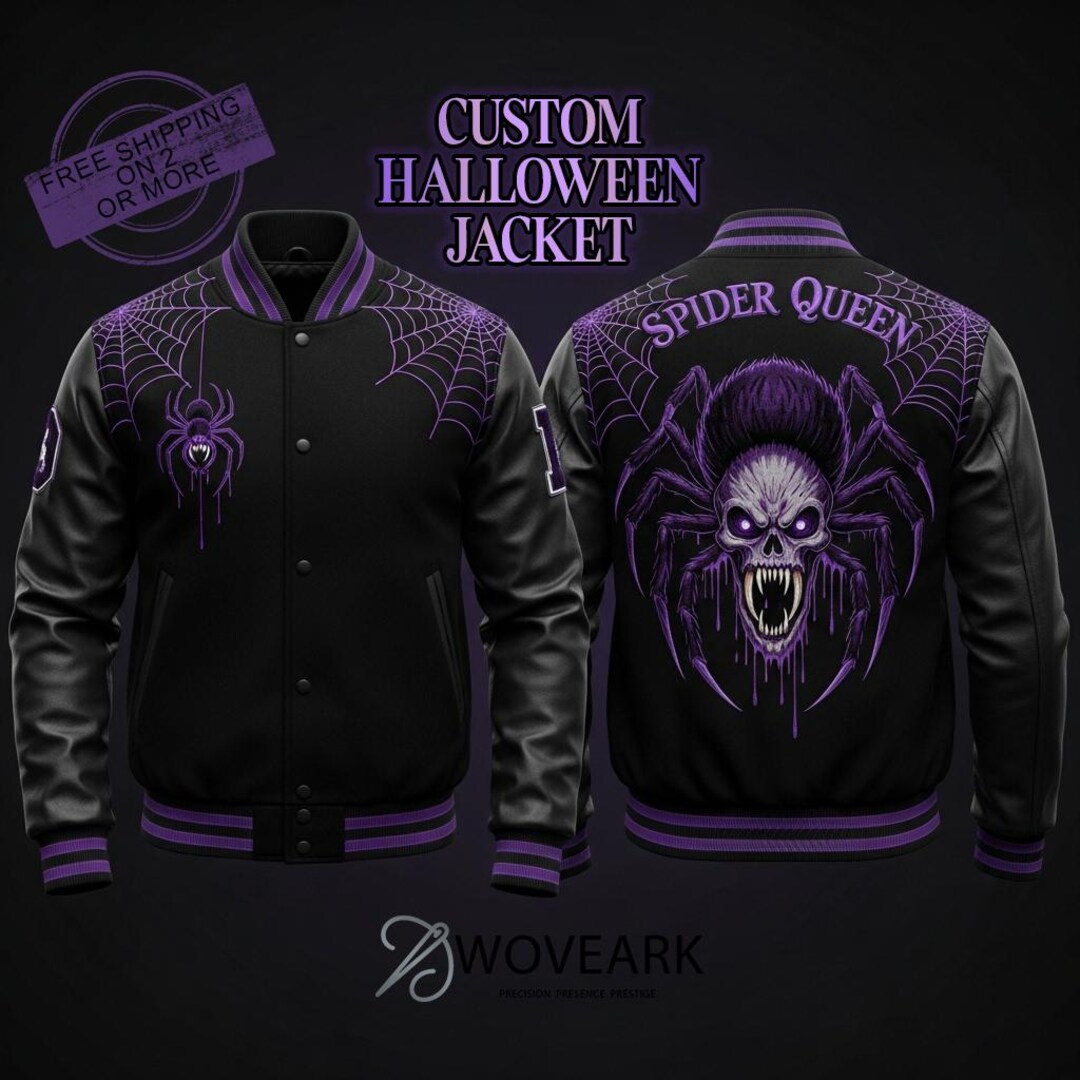Custom Halloween Letterman Jackets - Personalized Embroidered Varsity ...