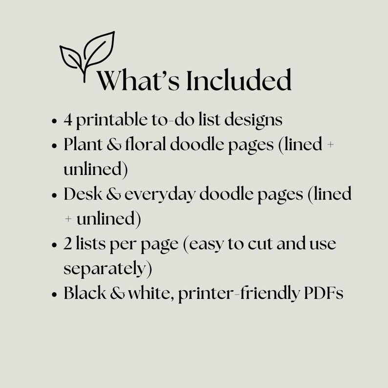 Doodle To-do Collection | Printable To-do Lists With Coloring | Works ...