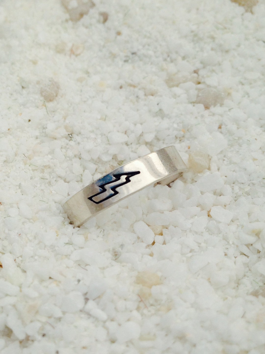 Lightning Flash Ring - Sterling Silver Ring - Personalized Ring ...