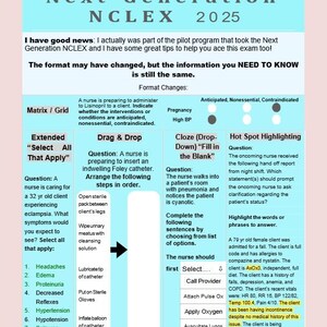 Next Generation NCLEX 2025 Beautiful Nursing NCLEX Review Comprehensive ...