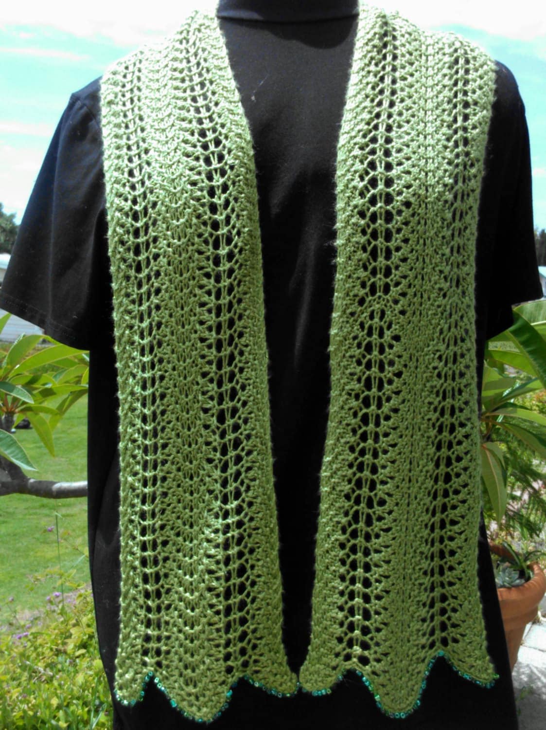 PDF Download Knit Pattern for the Light and Breezy Lace Scarf - Etsy
