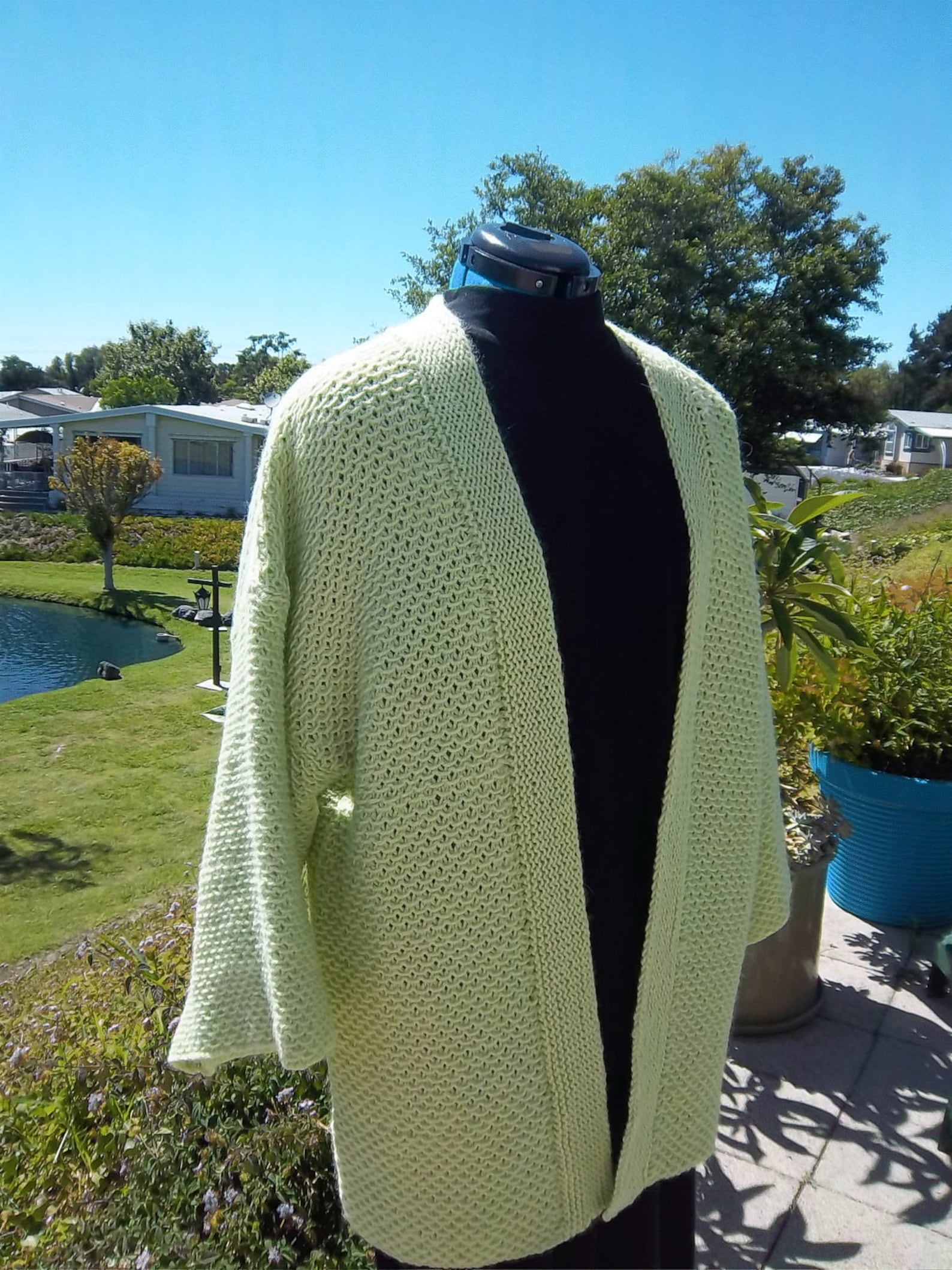 PDF Download Knit Pattern for the Easy Ripple Stitch Kimono Sweater ...