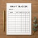 Printable Habit Tracker: Editable Self-care Planner (canva Template, 8 ...