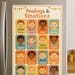 Feelings & Emotions Chart for Kids | Toddler Printable Poster | Emotion ...