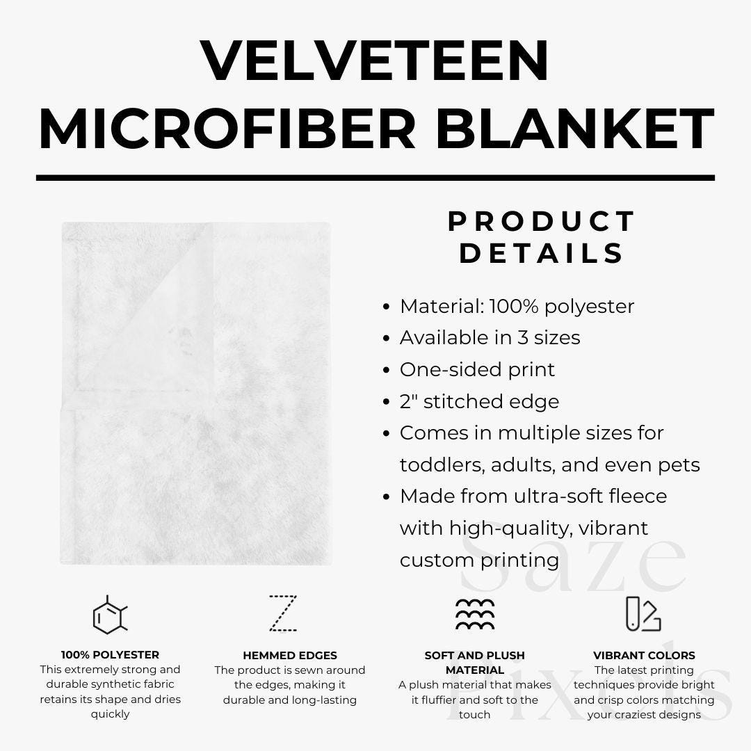 Velveteen Microfiber Blanket Product Sheet, Soft Fleece Blanket Size ...