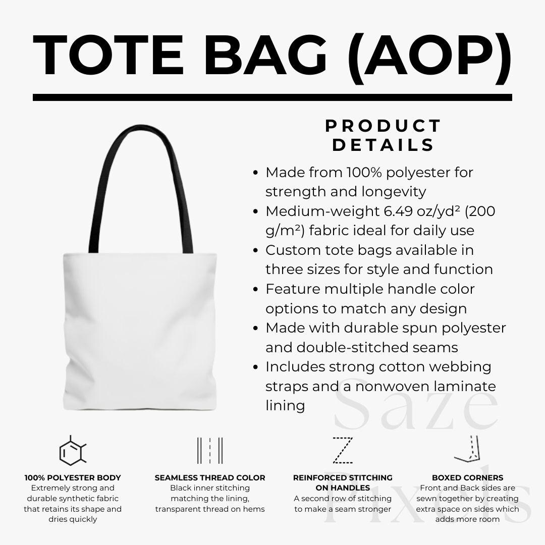 Tote Bag AOP Product Detail Sheet, All Over Print Tote Bag Listing ...