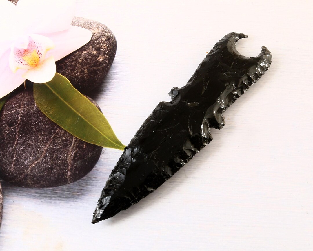 New Design Black Obsidian Arrowhead, Arrow Decor, Stone Arrowhead ...
