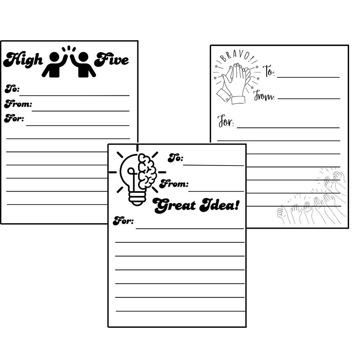 Employee Shout Out Cards: Team Building Activity (PDF Download - Etsy
