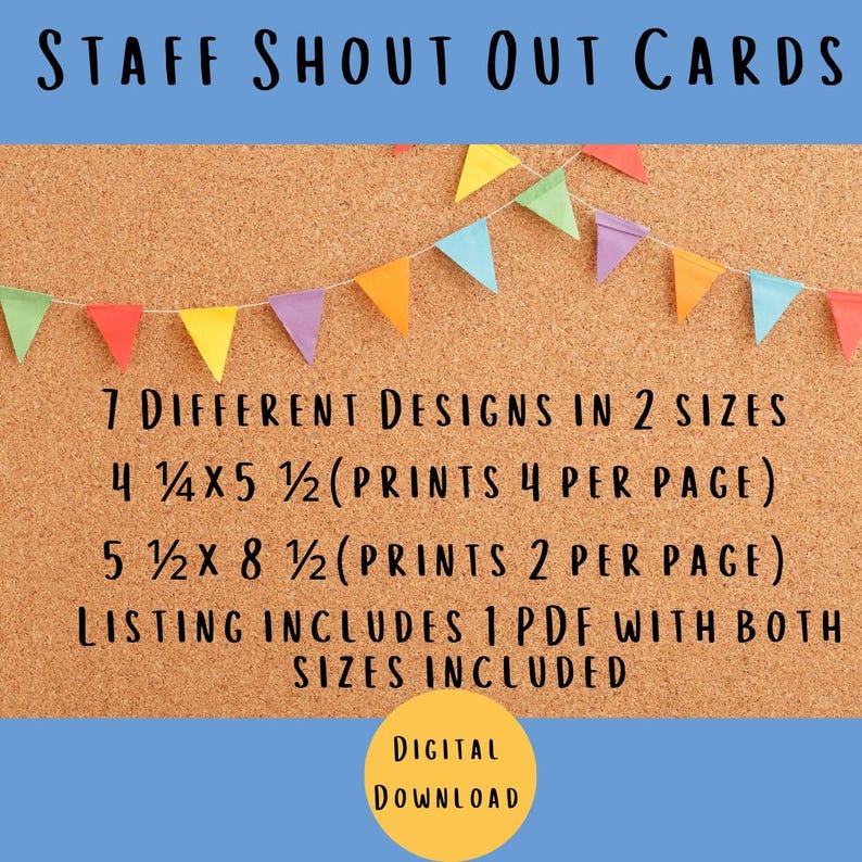 Employee Shout Out Cards: Team Building Activity (PDF Download - Etsy