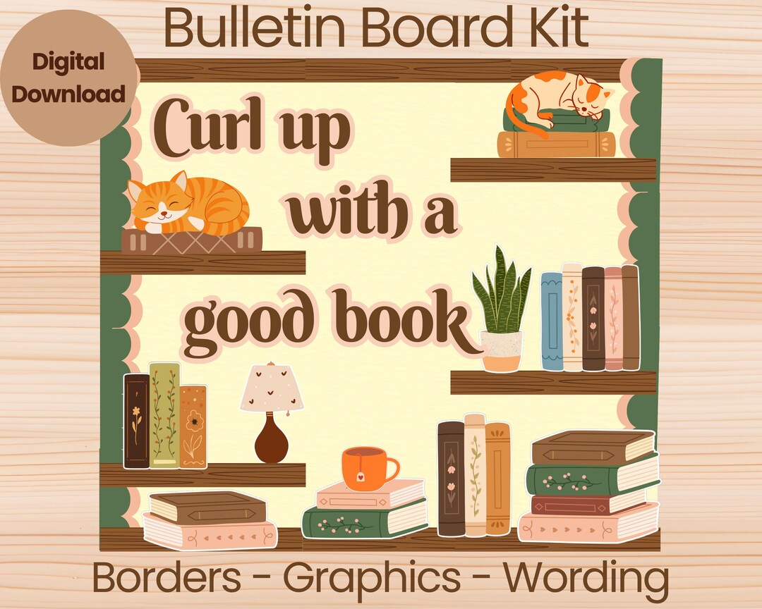 Cozy Winter Reading Printable Classroom Bulletin Board Kit - Etsy