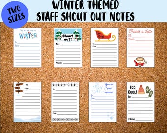 Fall Themed Staff Shout Out Recognition Notes: Employee Morale and ...