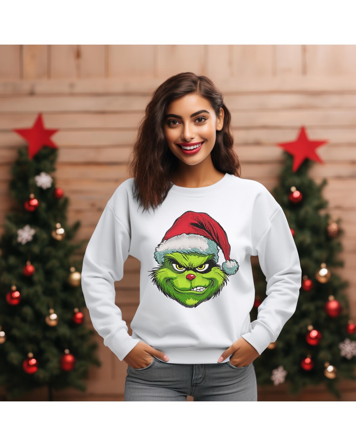 Grinch Christmas Embroidery Design, Machine Embroidery Files (instant ...