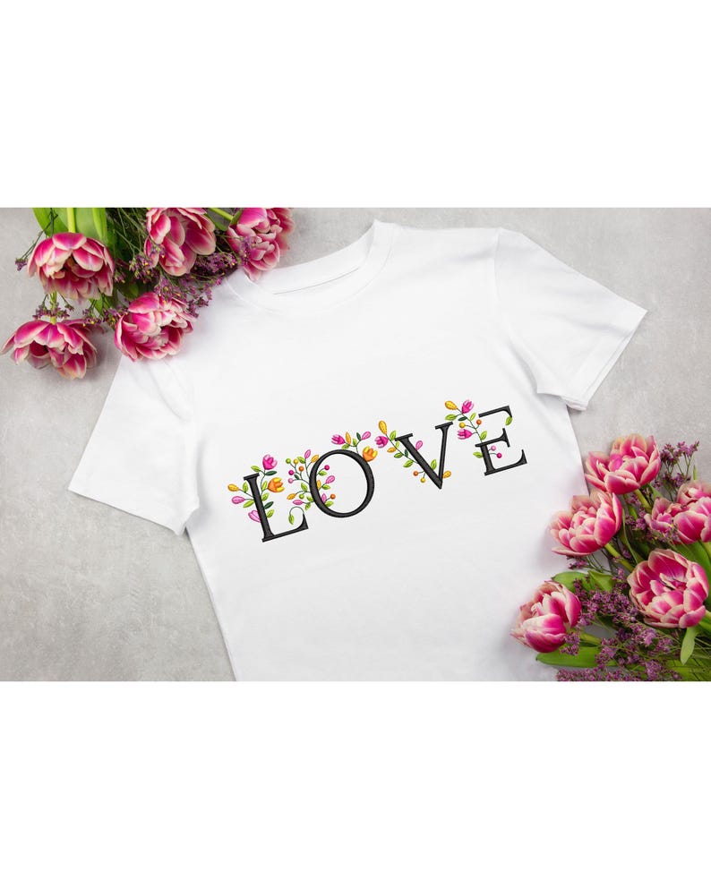 Bx Floral Alphabet Embroidery Design – 6 Sizes | Uppercase Letters ...