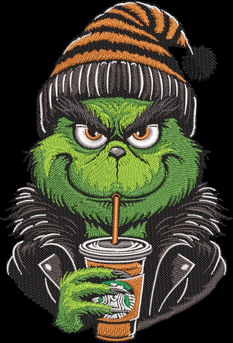 6 Grinch Embroidery Design Bundle, Christmas Patterns, 9 Sizes (instant ...