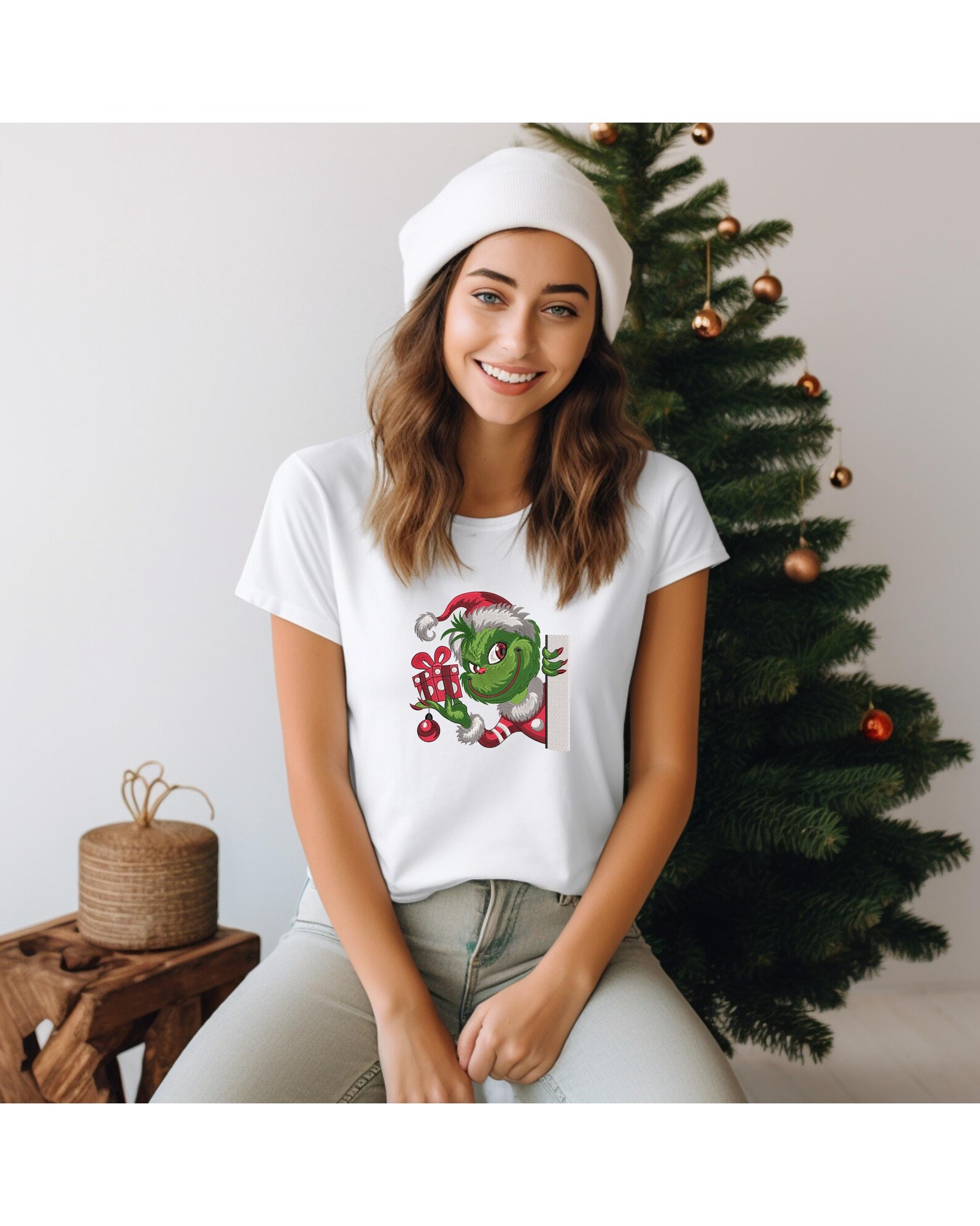 Grinch Embroidery Design, Christmas Machine Embroidery Design, 9 Sizes ...