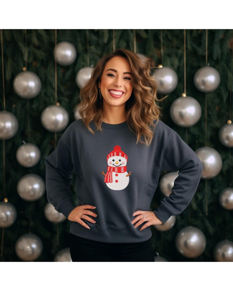 Snow Man Embroidery Design, Christmas Embroidery Pattern, Snow Man Embroidery File, 9 Sizes ...