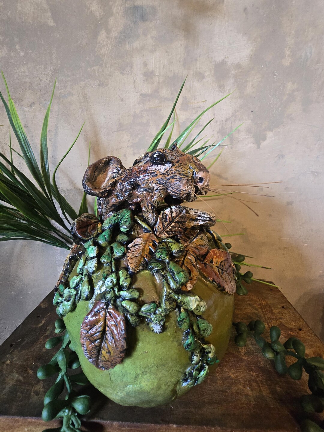 Rustic Sculptured Mice - Etsy