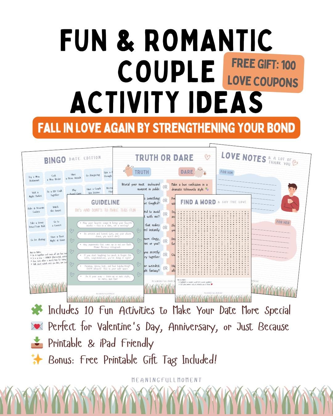 Fun Interactive Couple's Activity Book – Printable Games & Activities ...