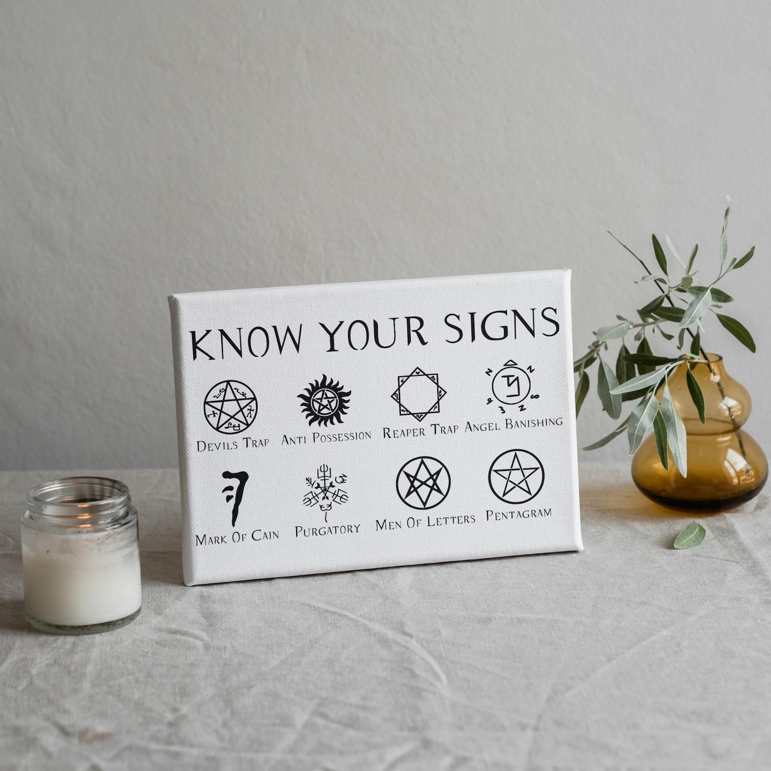 Supernatural SVG Know Your Signs SVG Bundle, Symbols Cut Files, Cricut, Laser, Silhouette ...