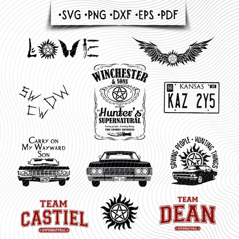 Castiel Svg - Etsy