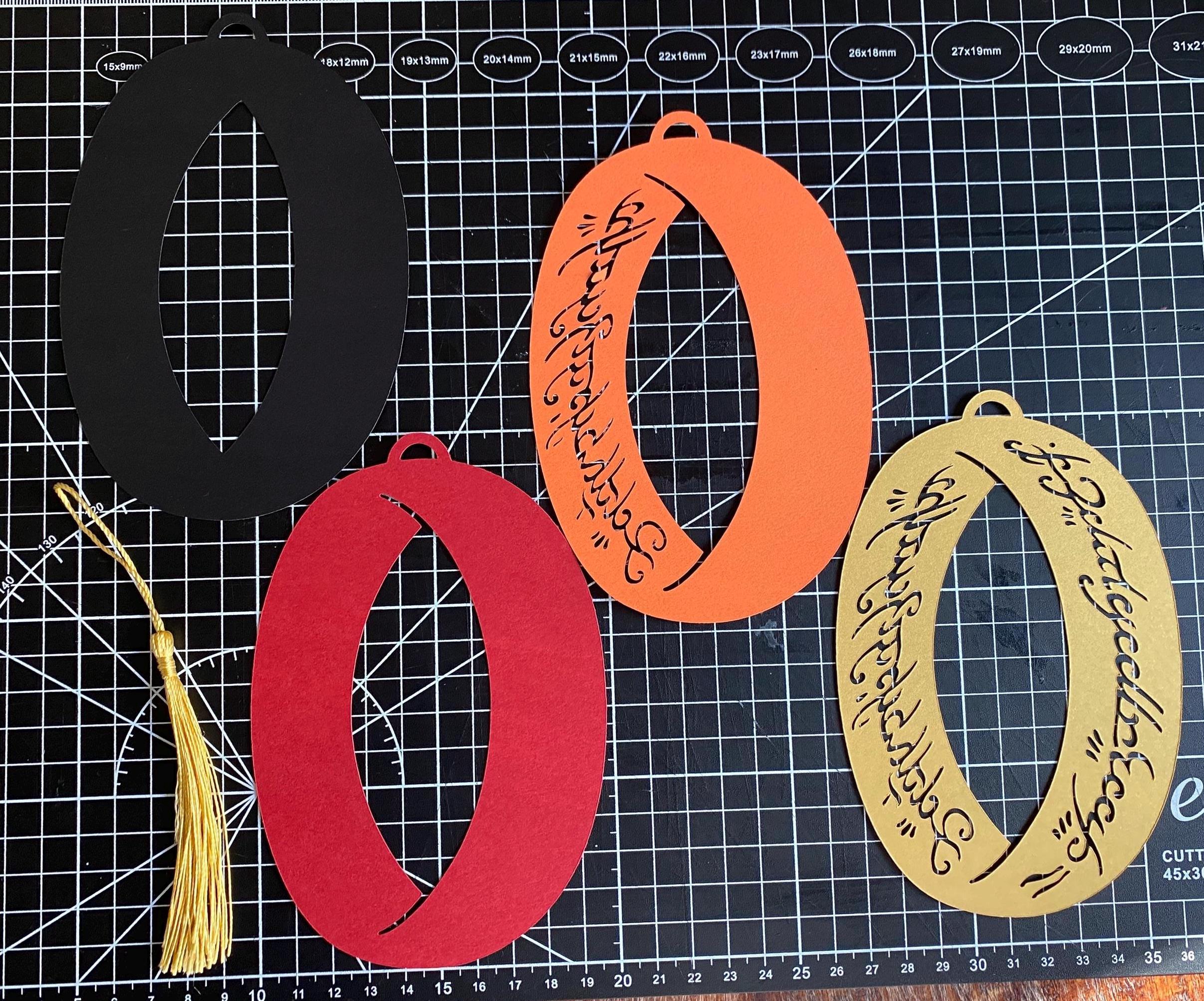 Bookmark SVG Template - One Ring - LOTR - Digital Cut File for ...