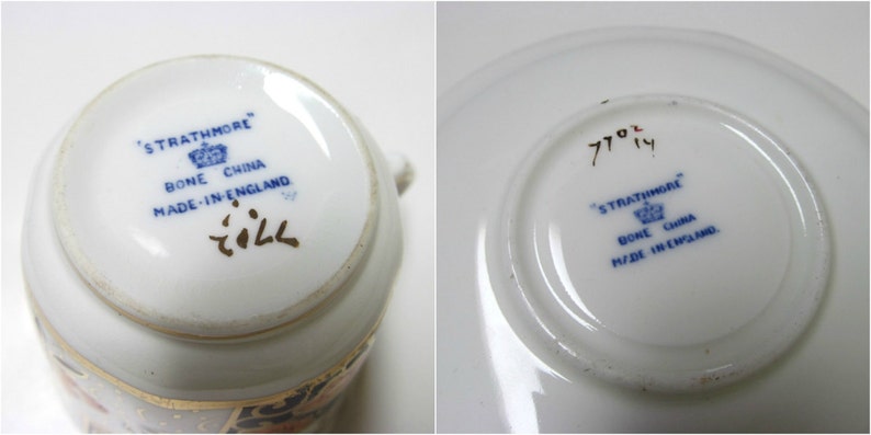 Vintage Strathmore English Bone China Imari Pattern Tea Cup | Etsy