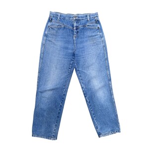 Vintage 1980s Blue Jeans, 80s Slouchy Faded Denim Jeans, New Wave ...