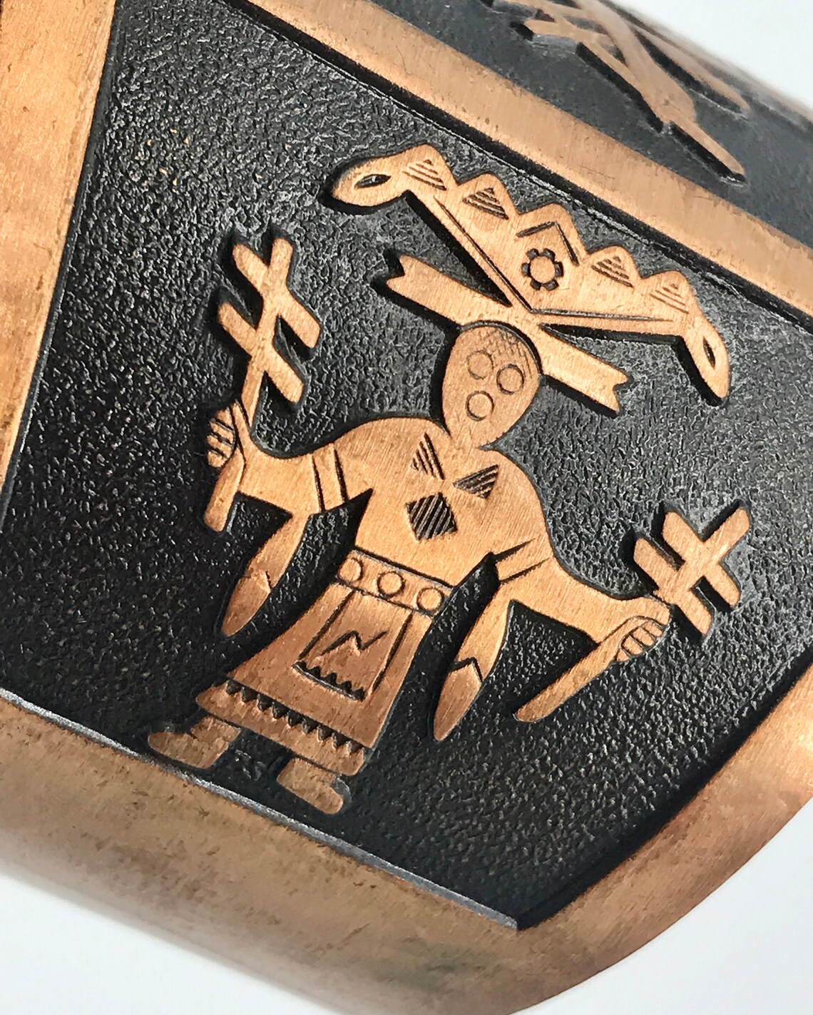 Vintage Bell Trading Post Wide Copper Kachina Cuff Bracelet - Etsy