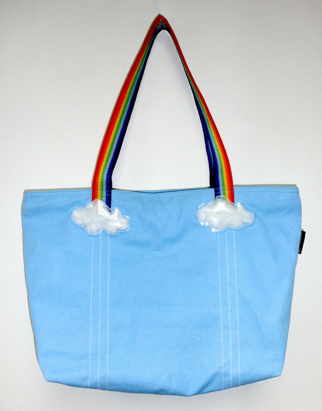 Rainy Rainbow Tote Bag - Etsy