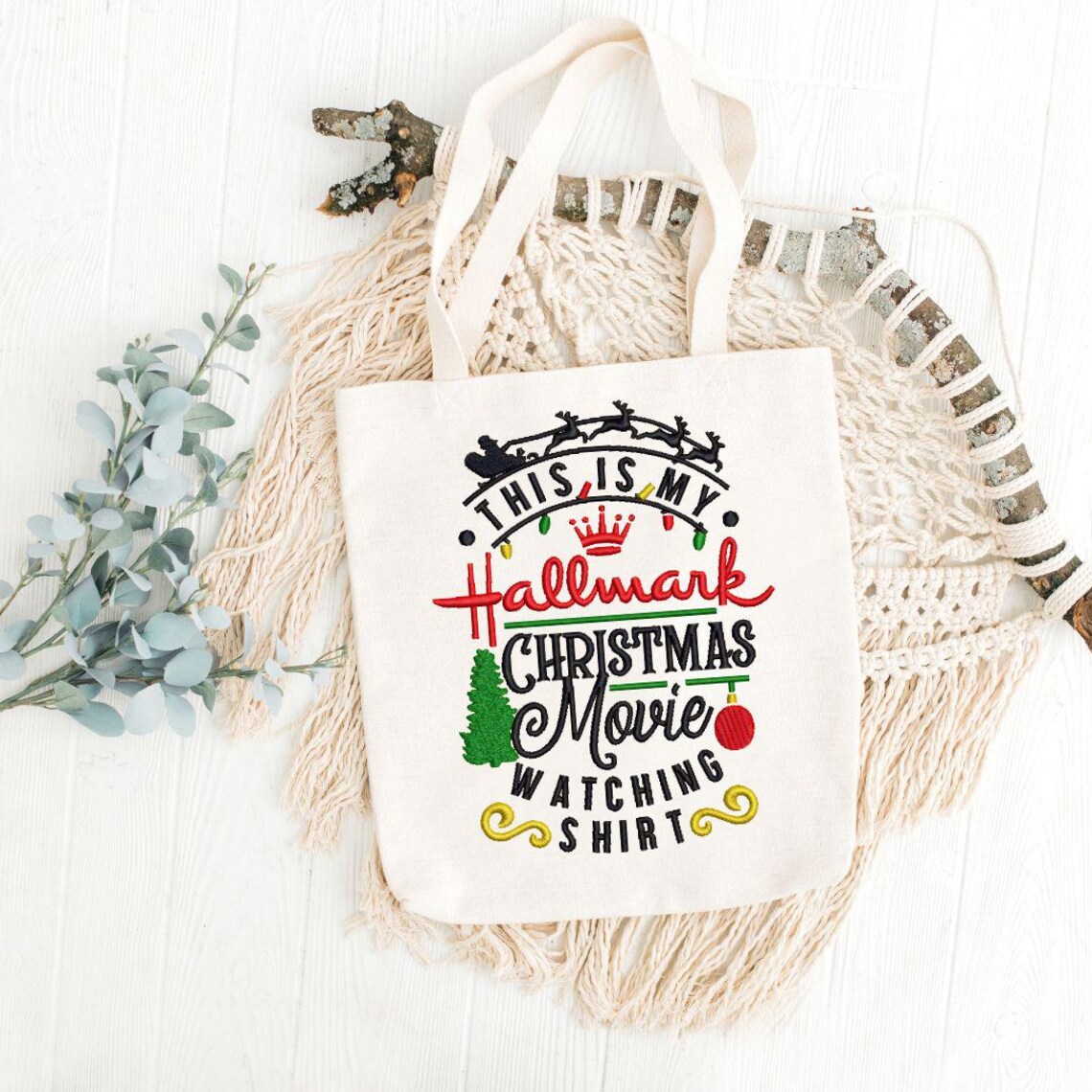 Christmas Machine Embroidery Design, This is My Hallmark Movie, 2 Sizes ...