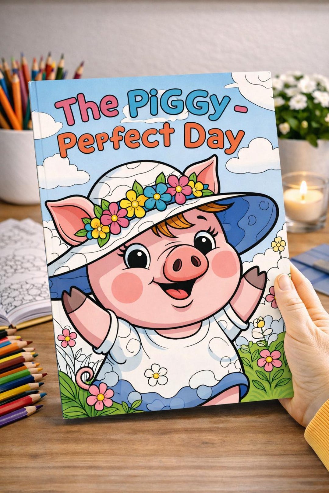 Piggy Coloring Book, 32 Page Animal Fun (PDF Pattern) - Etsy